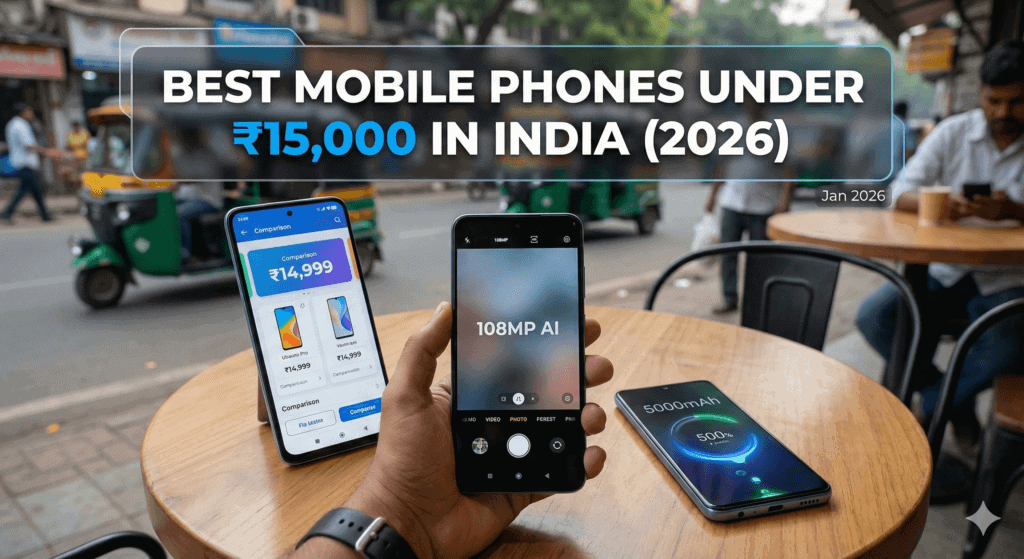 Best Mobile Phones Under 15000 In India (2026) – Top Picks
