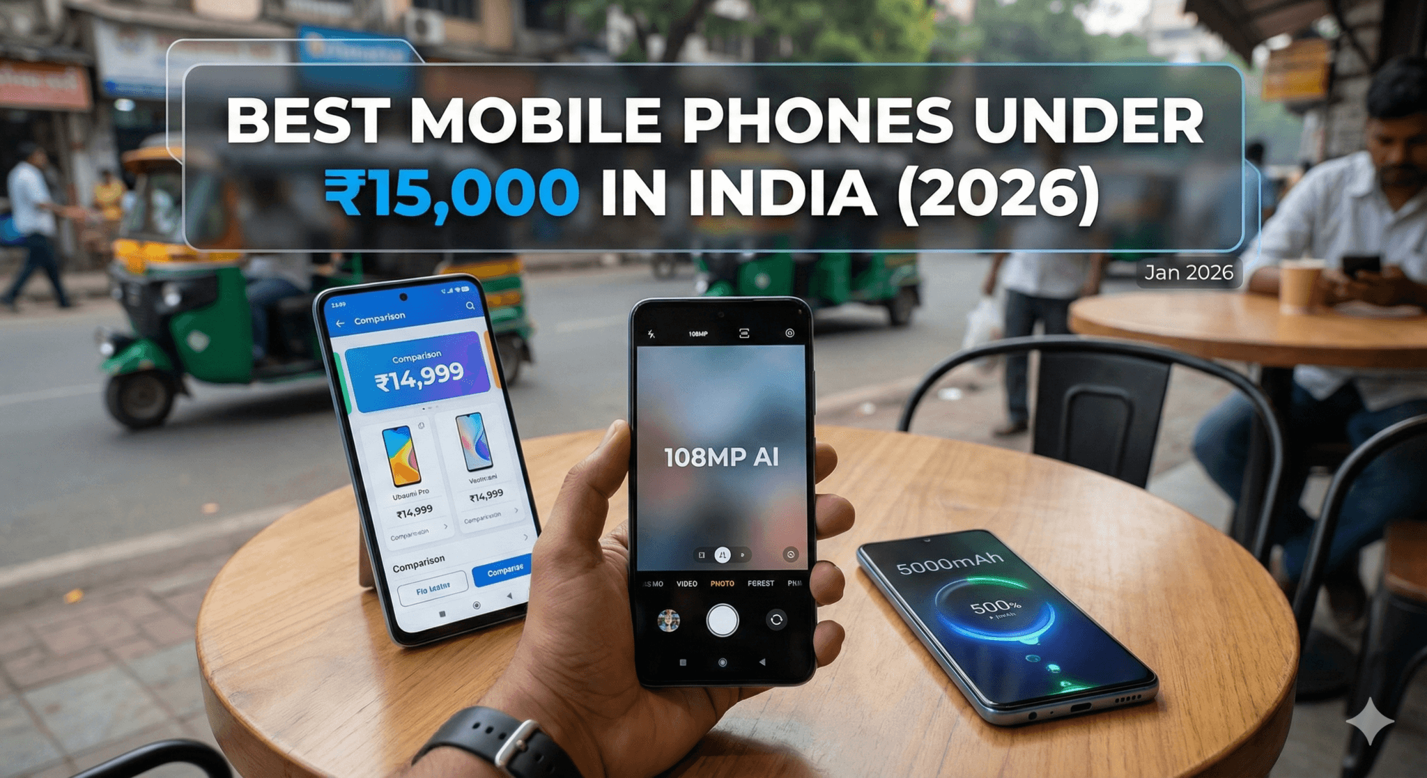 Best Mobile Phones Under 15000 In India (2026) – Top Picks