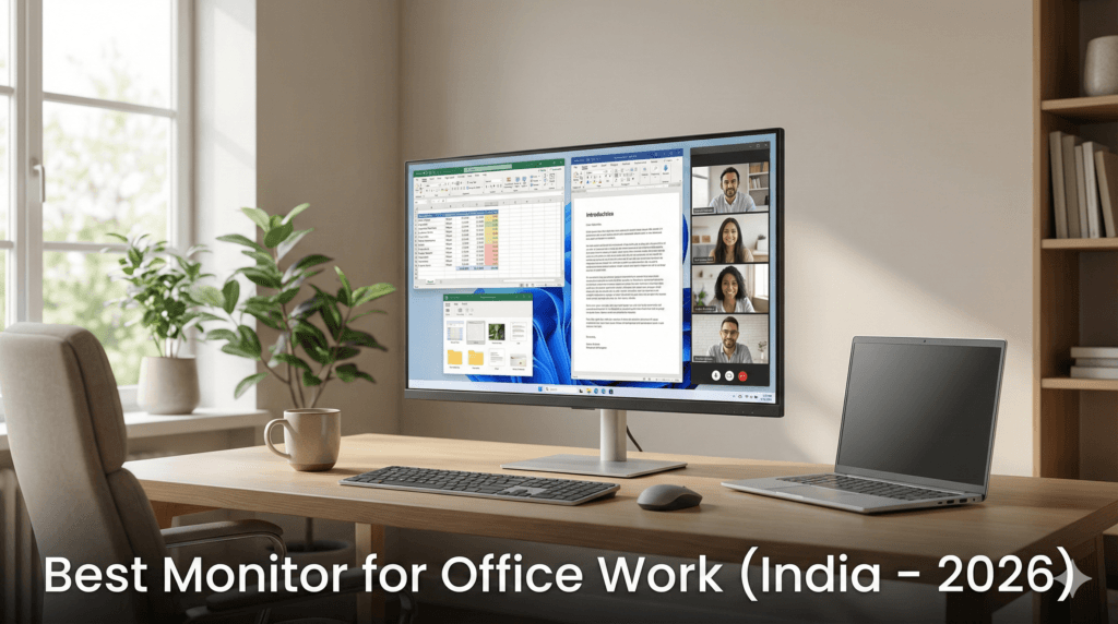 Best Monitor For Office Work In India (2026 Buying Guide)