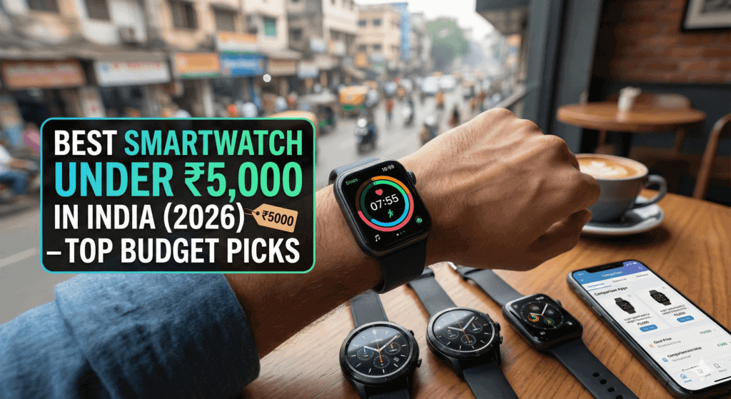 Best Smartwatch Under 5000 In India (2026)– Top Budget Picks